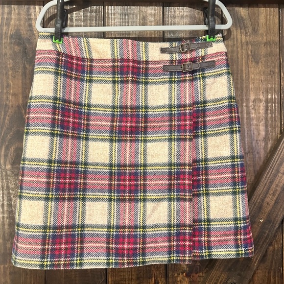 Boden | Skirts | Boden Red And Cream Plaid Mini Kilt Style Skirt | Poshmark